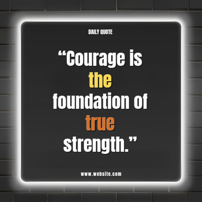 Illustrative Black Background Typography Inspirational Quote Instagram ...