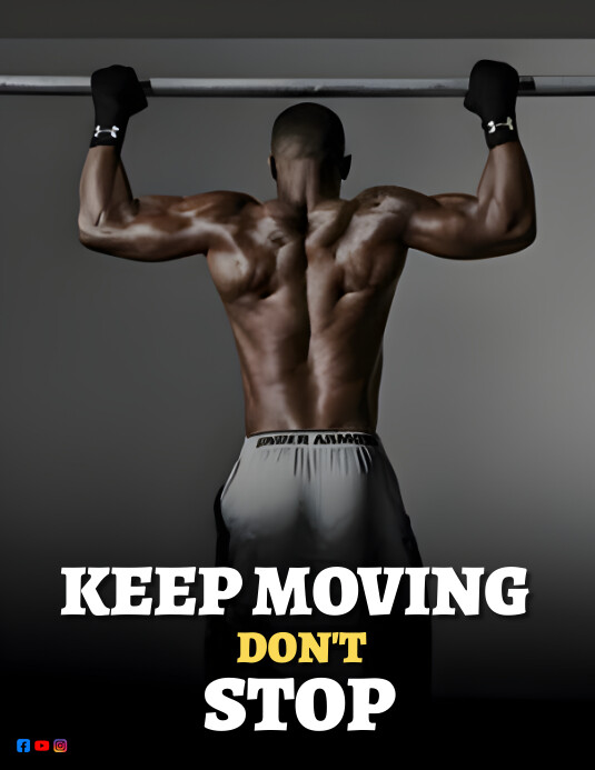 Illustrative Black Background Typography Keep Template | PosterMyWall