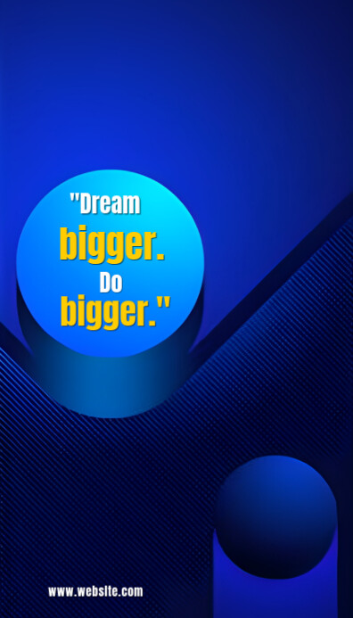 Illustrative Blue Background Typography Inspirational Quote Business ...