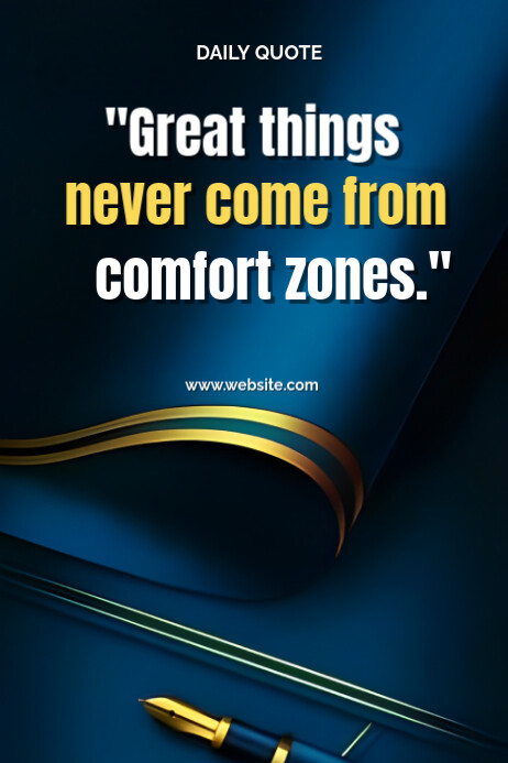 Copy of Illustrative Blue Background Typography Inspirational Quote ...