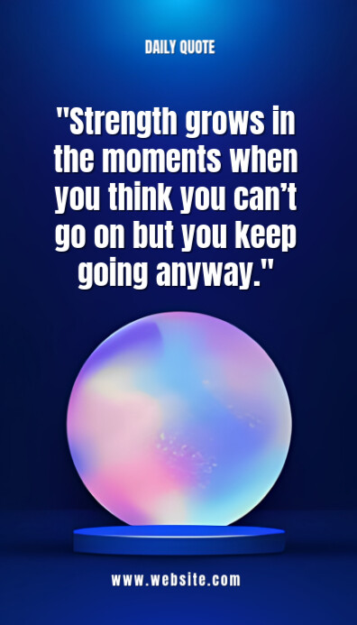 Illustrative Blue Background Typography Inspirational Quote Business ...
