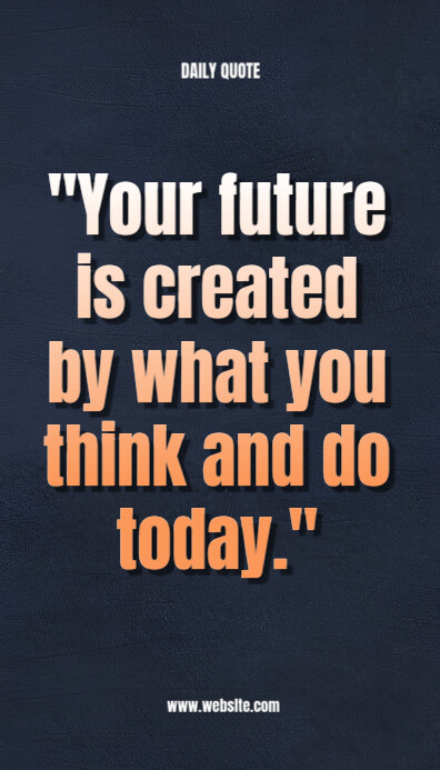 Copy of Illustrative Blue Background Typography Inspirational Quote ...