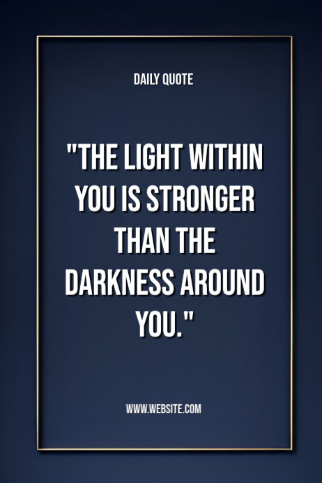 Copy of Illustrative Blue Background Typography Inspirational Quote ...