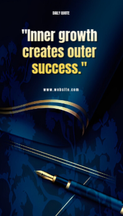 Copy of Illustrative Blue Background Typography Inspirational Quote ...