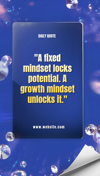 Illustrative Blue Background Typography Inspirational Quote Business ...