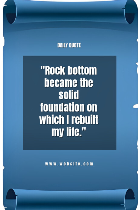 Copy of Illustrative Blue Background Typography Inspirational Quote ...
