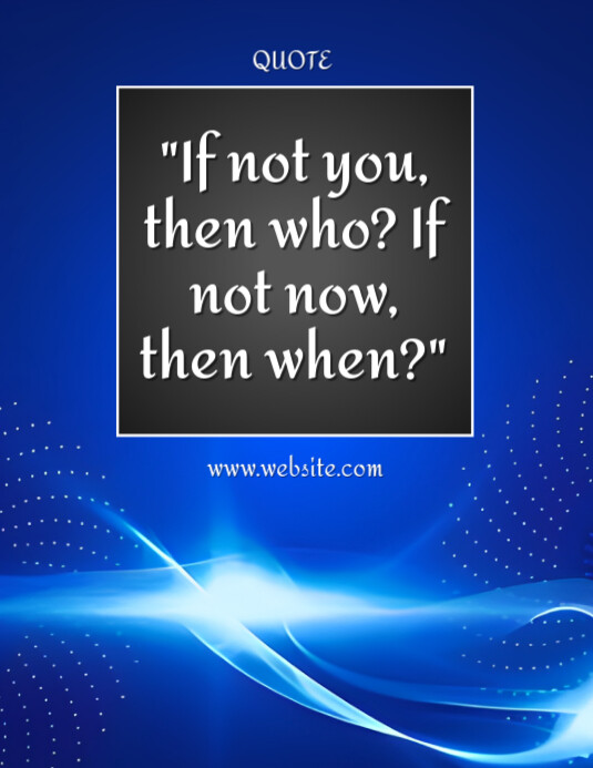Copy of Illustrative Blue Background Typography Inspirational Quote ...