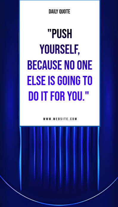 Copy of Illustrative Blue Background Typography Inspirational Quote ...