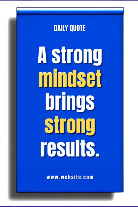 Illustrative Blue Background Typography Inspirational Quote Poster ...