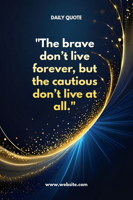 Illustrative Blue Background Typography Inspirational Quote Poster ...