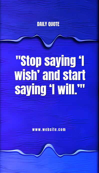 Illustrative Blue Background Typography Inspirational Quote Business ...