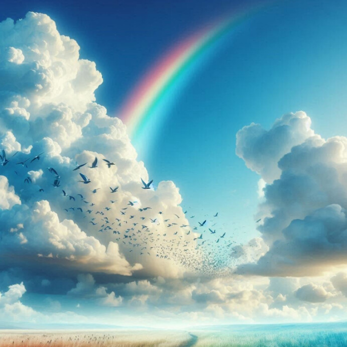 Illustrative Blue Sky Instagram Post Template | PosterMyWall