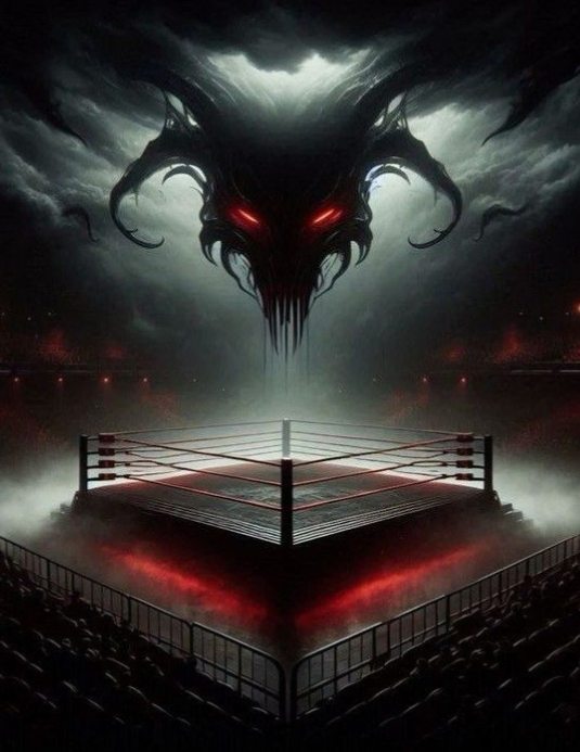 Illustrative Boxing Ring Stage Background Flyer (us Letter) Template ...