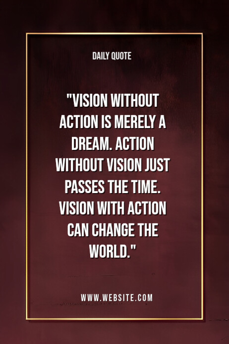 Copy of Illustrative Brown Background Typography Inspirational Quote ...