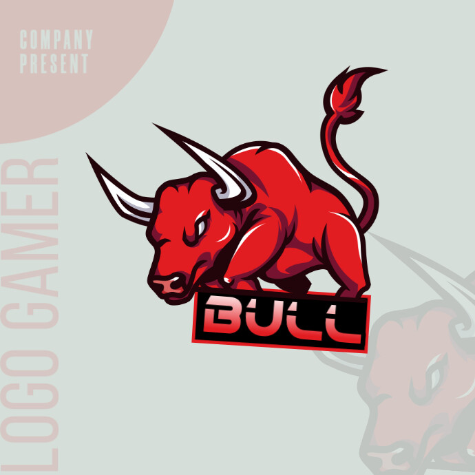 Illustrative Bull Logo Logo Template | PosterMyWall