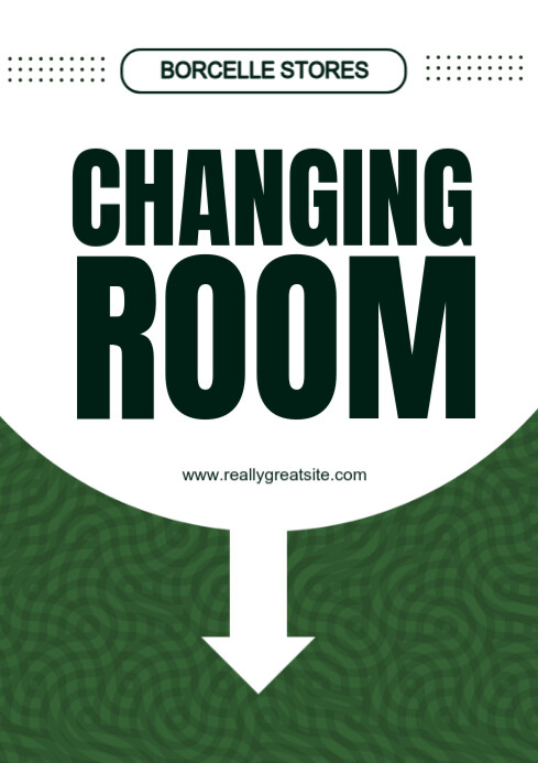 Illustrative Changing Room A4 Template | PosterMyWall