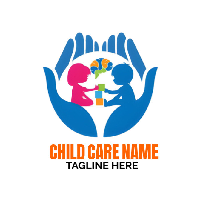 Illustrative Child Care Logo Template | PosterMyWall
