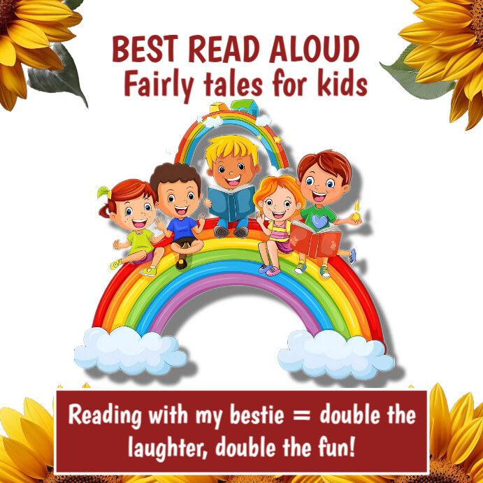 Illustrative Children’s Storytime Reading Poster Instagram Post ...