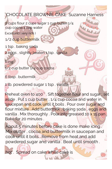 Illustrative Chocolate Cake Brownies Poster Template | PosterMyWall