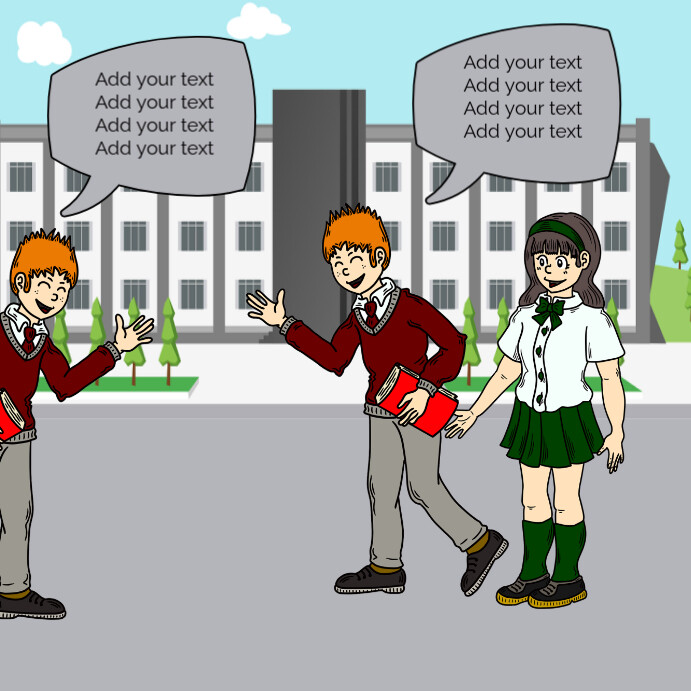 Illustrative Comic Story Talk About Quotes Design Instagram Post ...