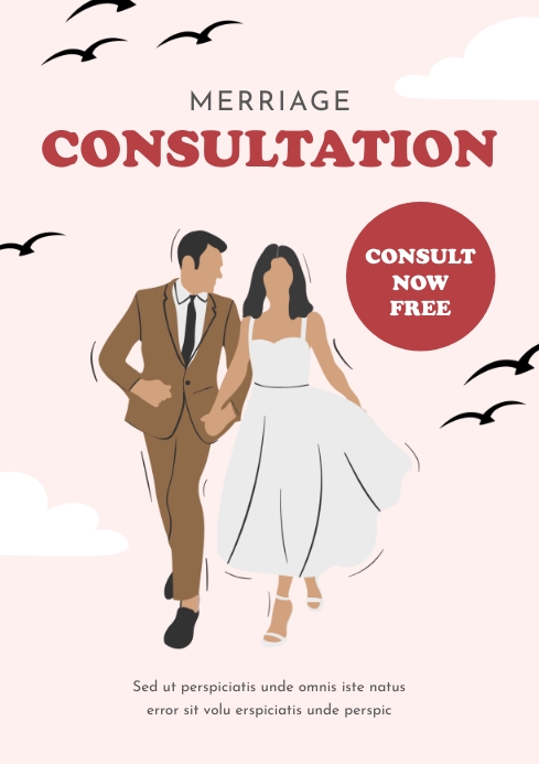 Copy of Illustrative Couple Consultant Advertisement | PosterMyWall