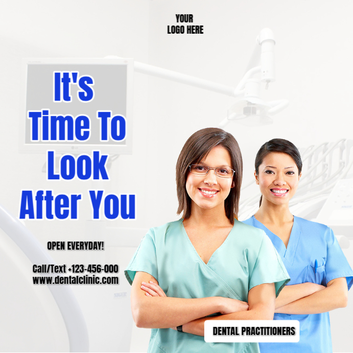 illustrative dental clinic marketing ads ig post Template | PosterMyWall