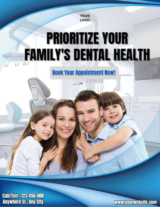 illustrative dental health care marketings ads flyer Template ...