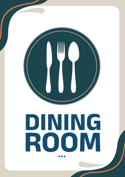 Copy of Illustrative Dining Room A4 | PosterMyWall