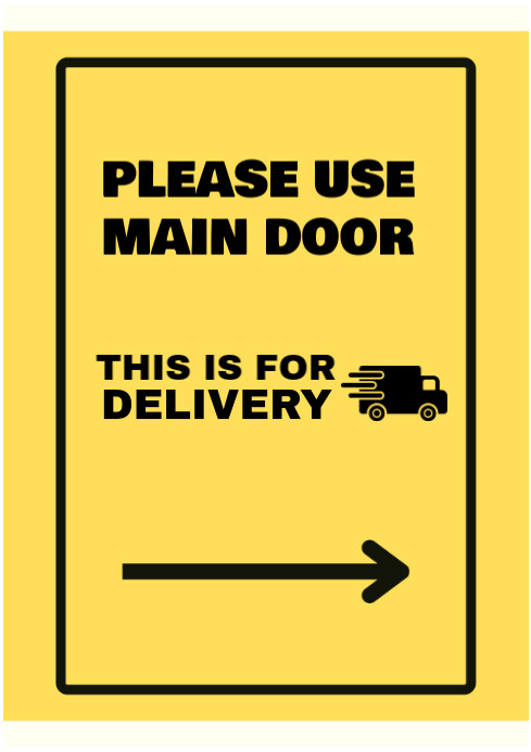 Copy of Illustrative Door Sign Poster A2 | PosterMyWall