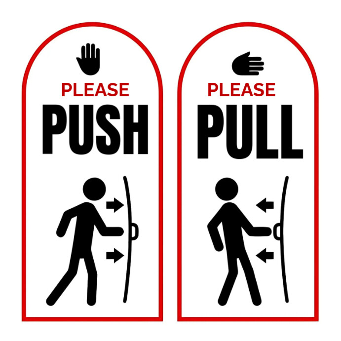 Plantilla de Illustrative Entrance Door Sign Instagram Post | PosterMyWall