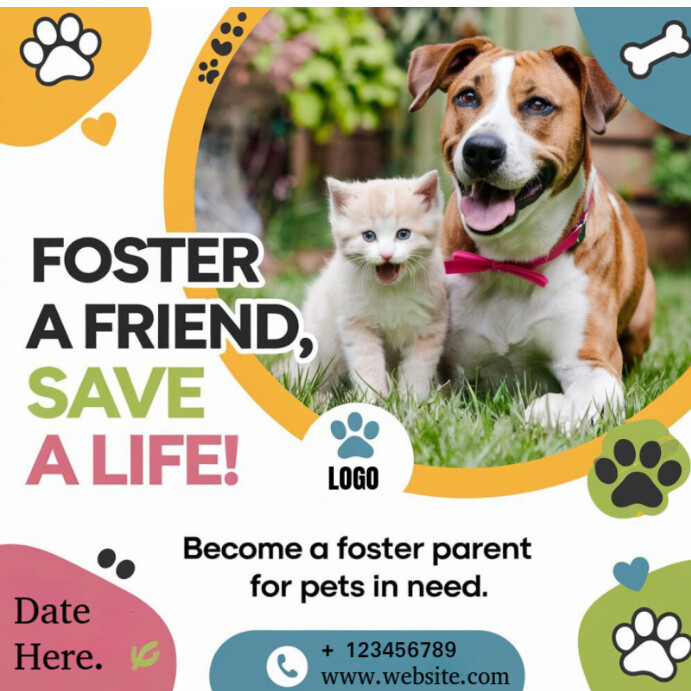 Illustrative Foster Care Poster, Foster Care Template | PosterMyWall