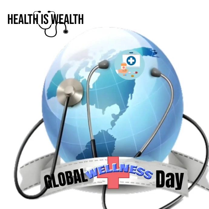 Copy of Illustrative Global Wellness Day Instagram P | PosterMyWall