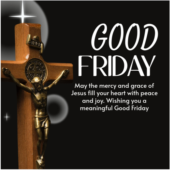 Illustrative Good Friday Instagram Post Template | PosterMyWall
