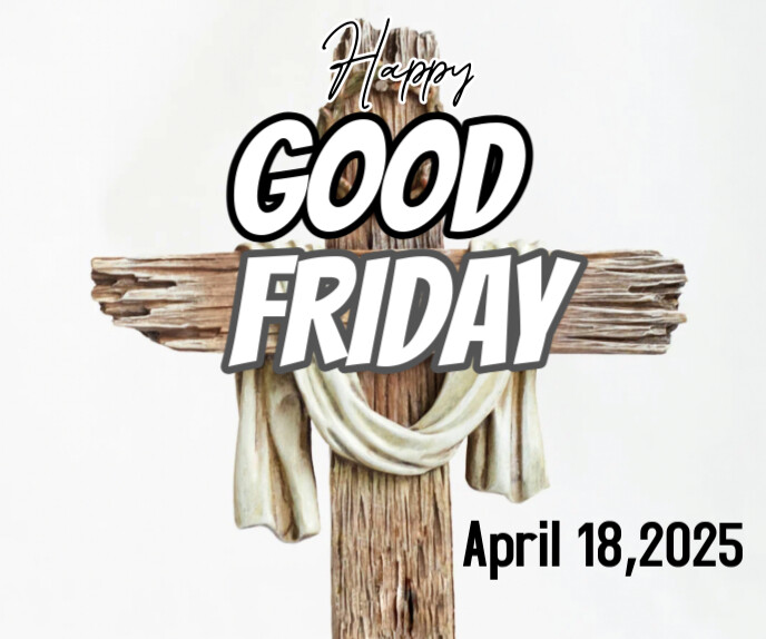 Copy of Illustrative Good Friday Post Large Rectangle | PosterMyWall