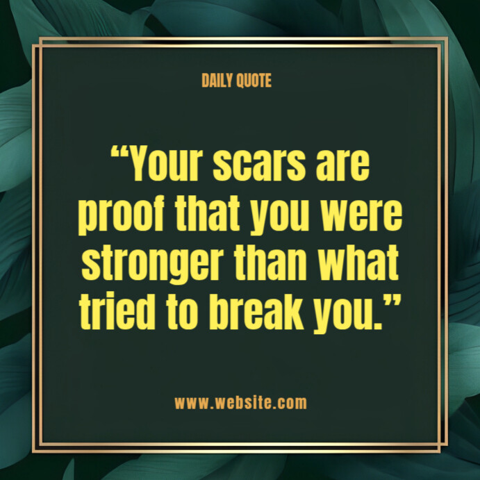 Copy of Illustrative Green Background Typography Inspirational Quote ...