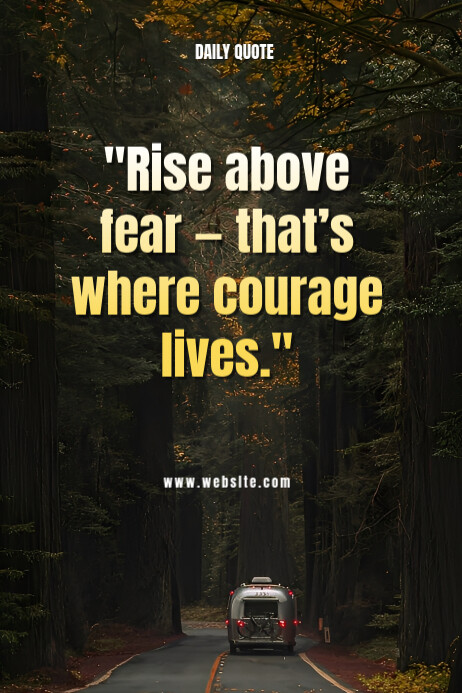 Illustrative Green Background Typography Inspirational Quote Poster ...