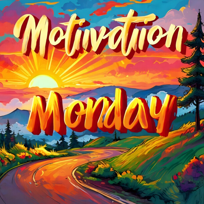Szablon Illustrative Hand-drawn Motivational Monday P | PosterMyWall
