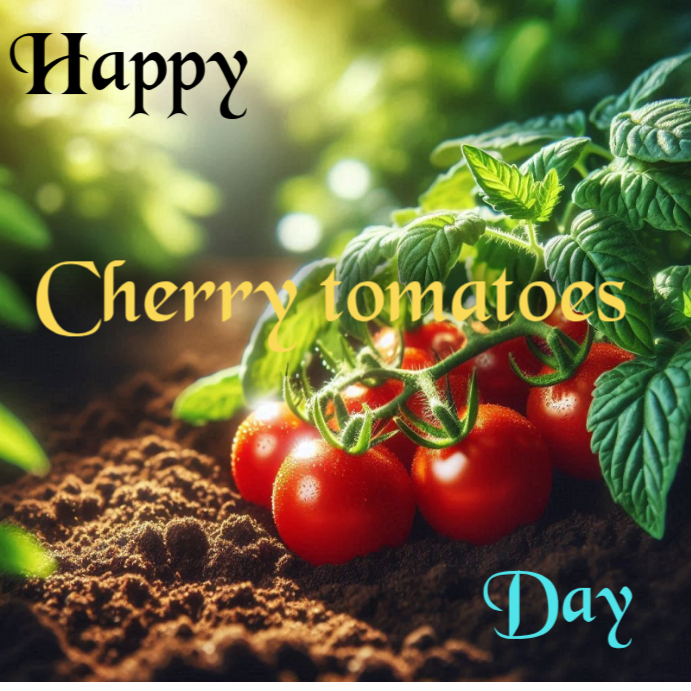 Illustrative Happy Cherry Tomatoes Day Instagram Post Template ...