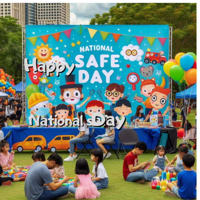 Illustrative Happy National Safe Day Instagram Post Template | PosterMyWall