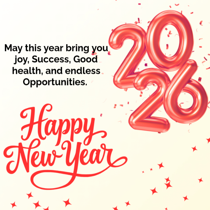 Illustrative Happy New Year Banner Design Template | PosterMyWall