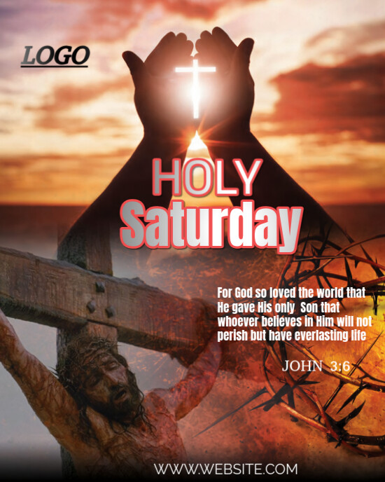 Copy of Illustrative Holy Saturday Celebration Instagram Portrait ...