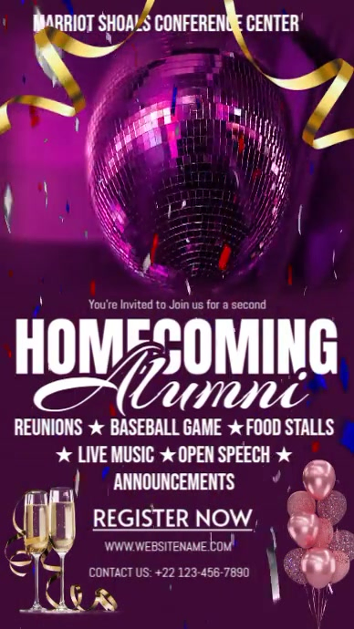 Illustrative Homecoming Alumni Celebration Invitation Instagram Story ...