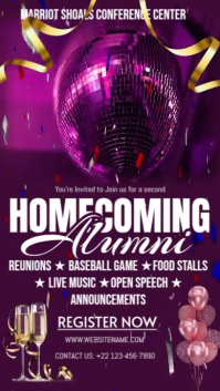Illustrative Homecoming Alumni Celebration Invitation Facebook Cover ...