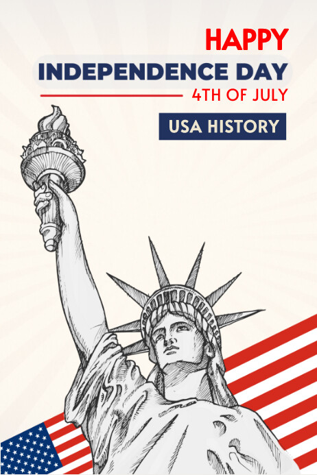 Copy of Illustrative Independence Day Poster | PosterMyWall