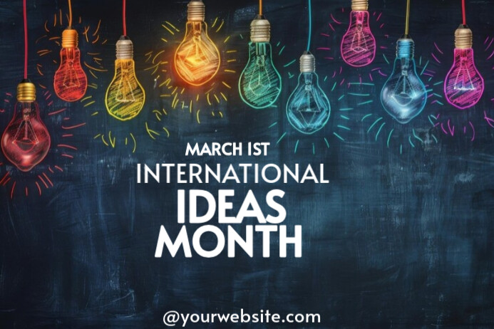 Illustrative International Ideas Month Poster Poster Template ...