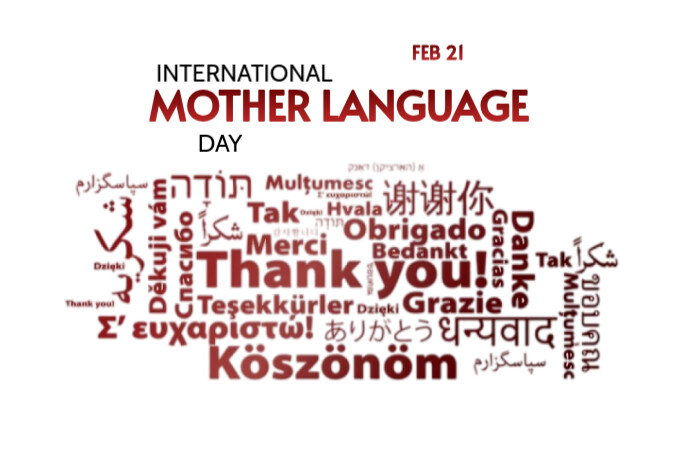 Illustrative International Mother Language Day Poster Template ...