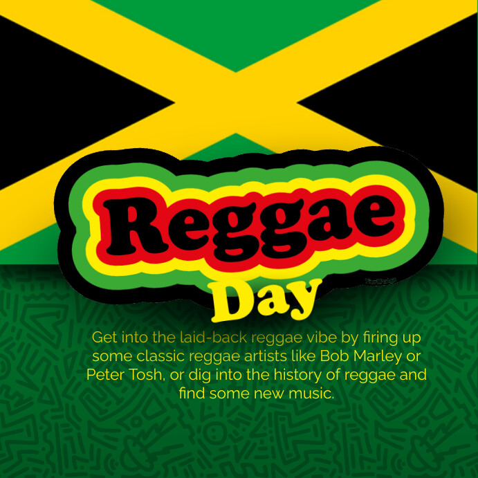 Plantilla de Illustrative International Reggae Day Instagr | PosterMyWall