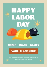 Labor Day Celebration Party Invitation Template | PosterMyWall