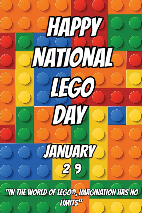 Copy of Illustrative Lego Poster | PosterMyWall
