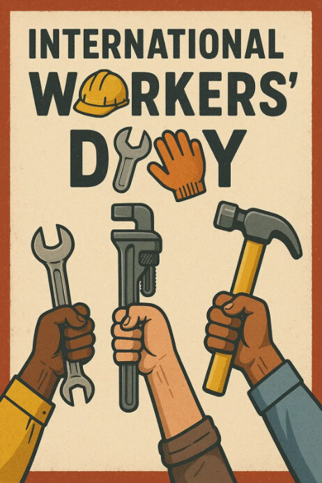 Illustrative May 1st Workers' Day – Empowering The Workforce Poster ...